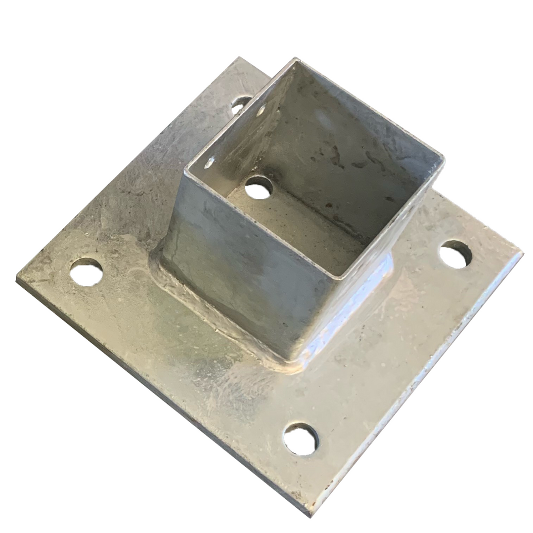 4-Hole Post Base Plates - 75mm, 90mm, 100mm